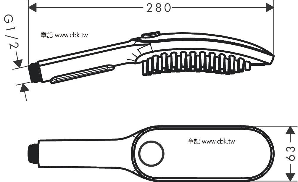hansgrohe Dogs hand shower 150蓮蓬頭 26640670 | KOHLER章記衛廚(CBK)-衛浴廚具