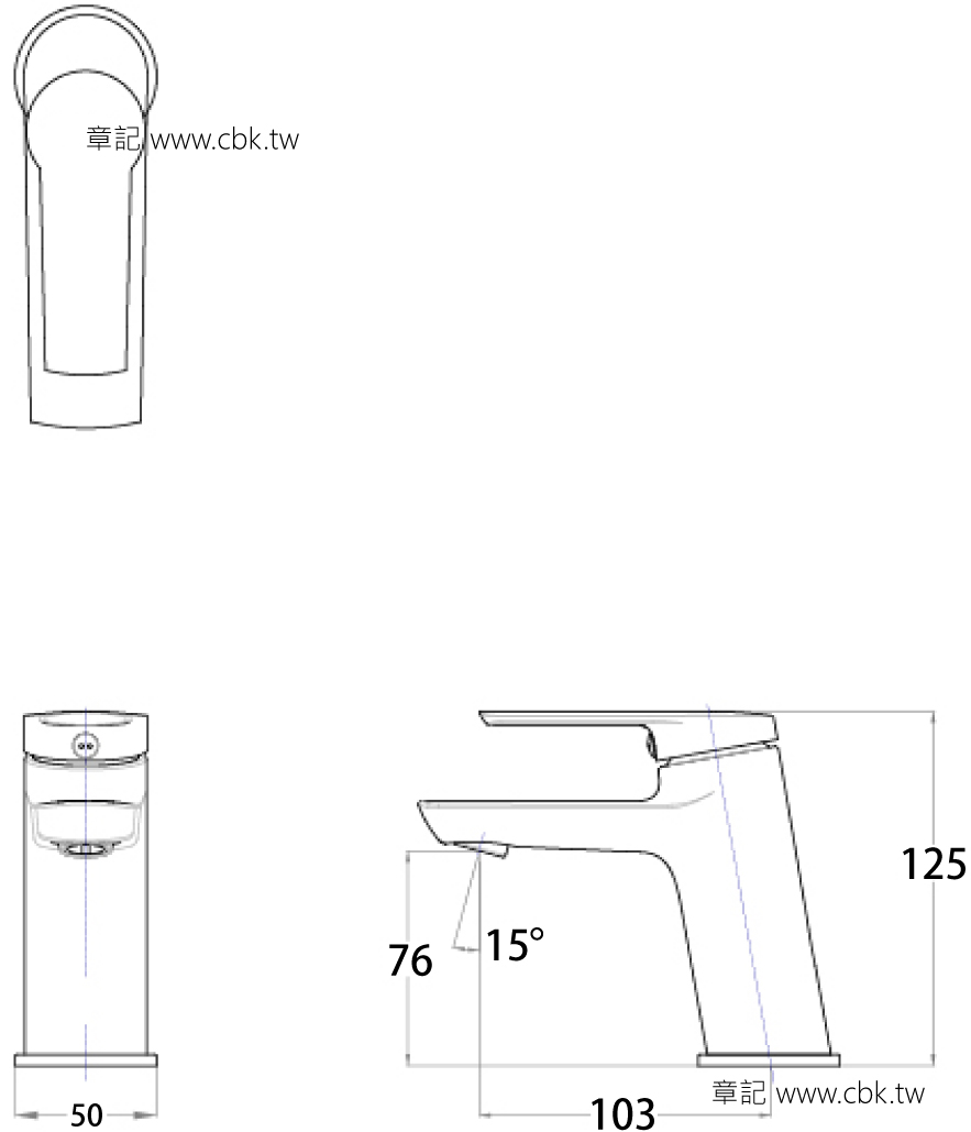 凱撒(CAESAR)單孔面盆龍頭 B200C | KOHLER章記衛廚(CBK)-衛浴廚具