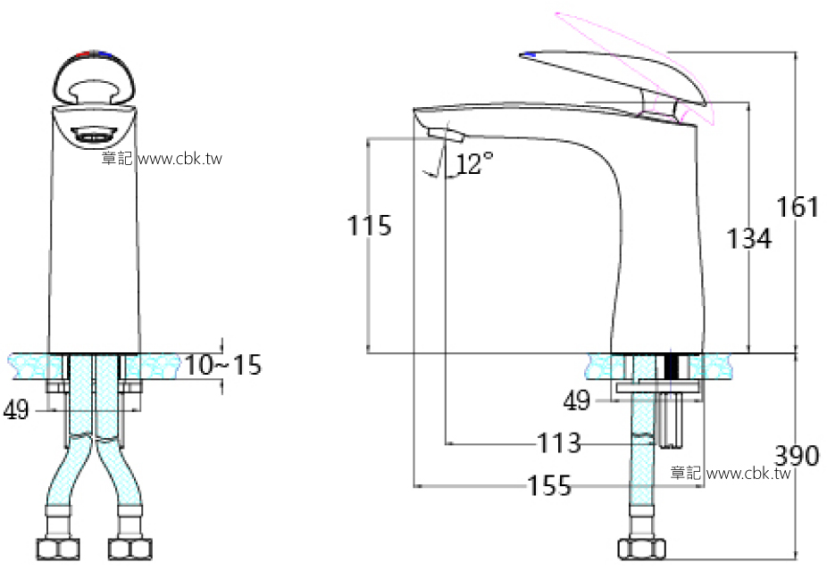 凱撒(CAESAR)單孔面盆龍頭 B810C | KOHLER章記衛廚(CBK)-衛浴廚具
