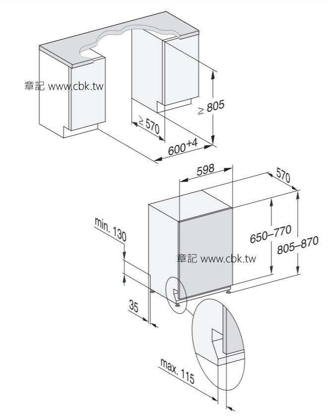 Miele 全嵌式洗碗機 G7964C_SCVi【全省免運費宅配到府】 | KOHLER章記衛廚(CBK)-衛浴廚具