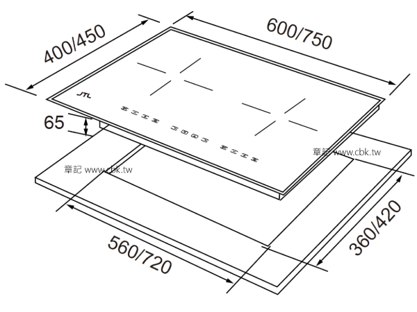 喜特麗(JTL)智能連動IH微晶調理爐 JT-IH238R【送免費標準安裝】 | KOHLER章記衛廚(CBK)-衛浴廚具