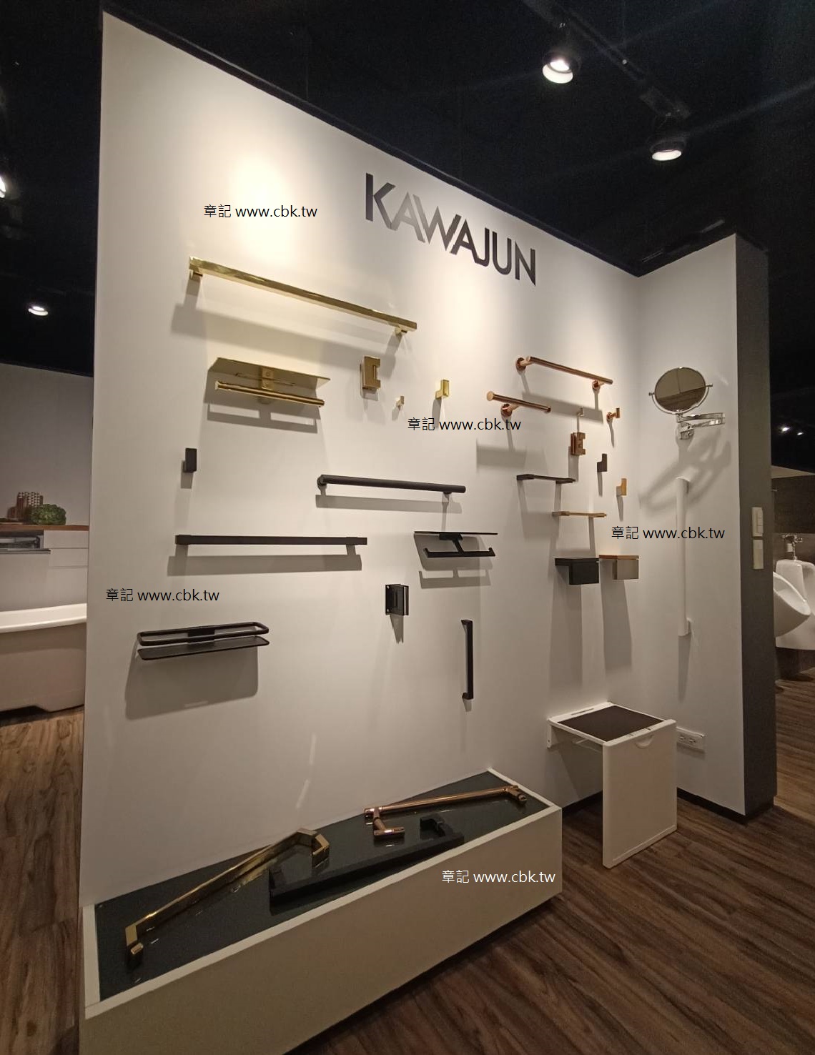 KAWAJUN 淋浴門把手(霧黑) SH-016-XK-3 | KOHLER章記衛廚(CBK)-衛浴廚具