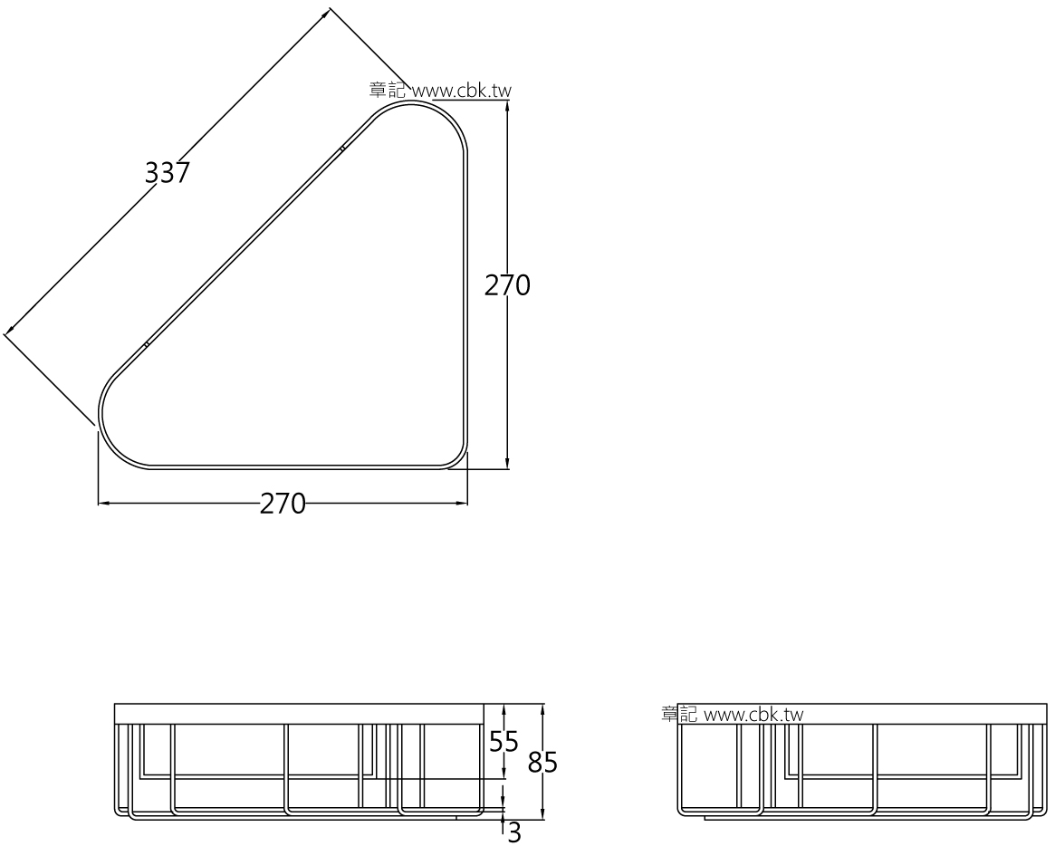 凱撒(CAESAR)單層牆角架 ST819 | KOHLER章記衛廚(CBK)-衛浴廚具