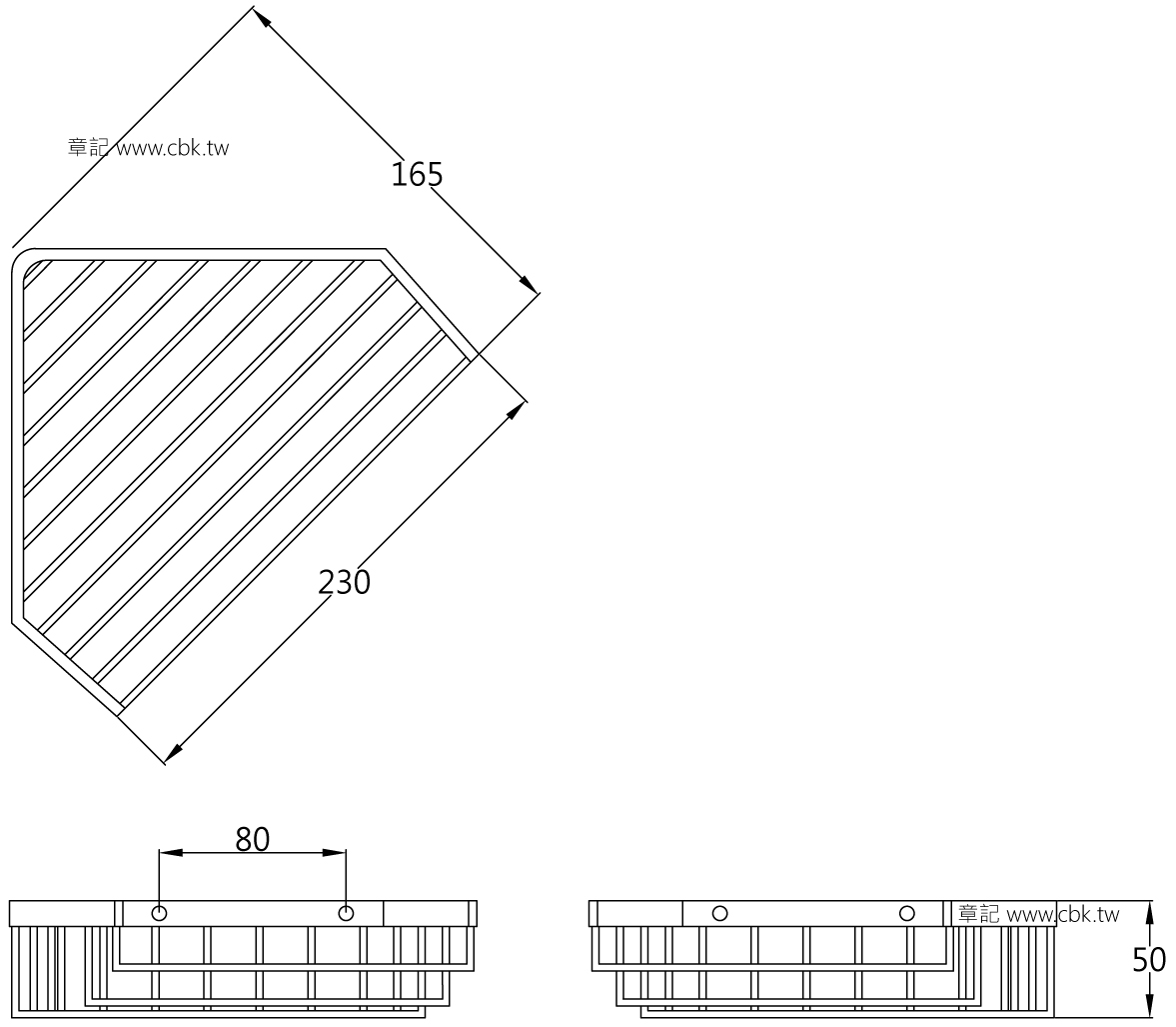 凱撒(CAESAR)單扁牆角架 ST831 | KOHLER章記衛廚(CBK)-衛浴廚具