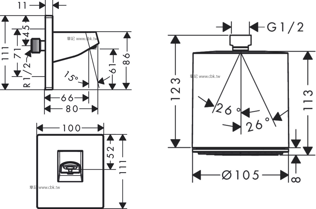 hansgrohe Pulsify 恆溫沐浴龍頭(霧黑) 24360670 | KOHLER章記衛廚(CBK)-衛浴廚具