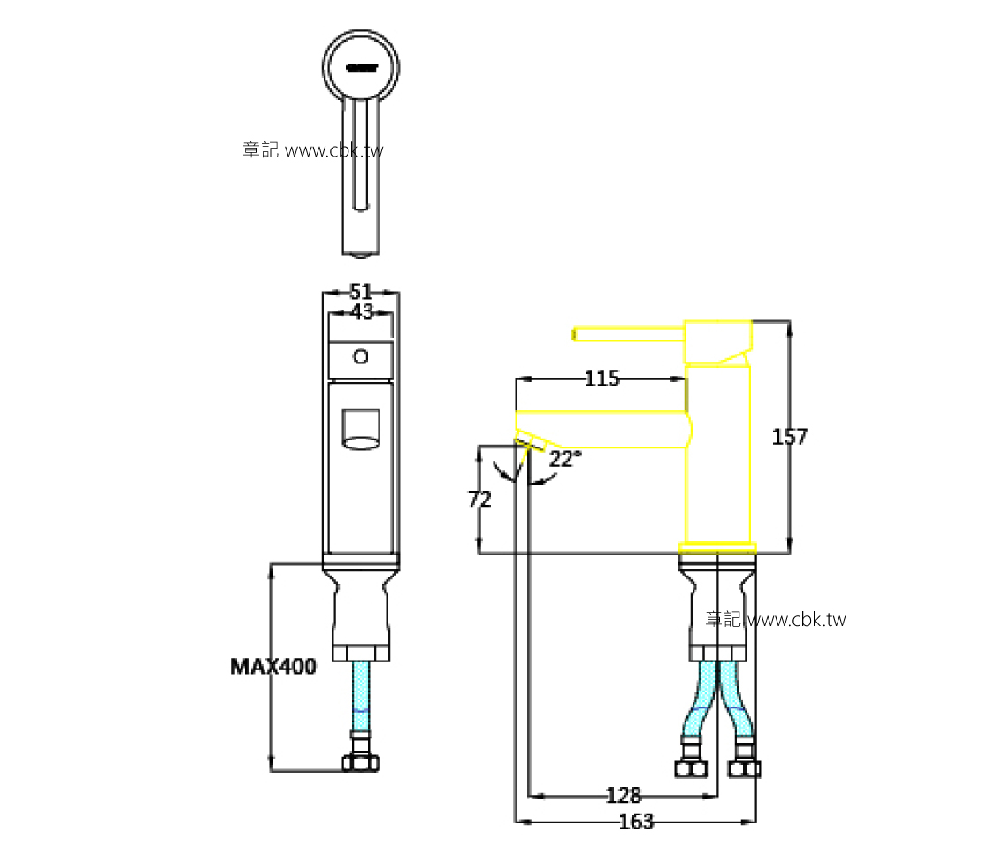 凱撒(CAESAR)單孔無鉛面盆龍頭 B210CL | KOHLER章記衛廚(CBK)-衛浴廚具