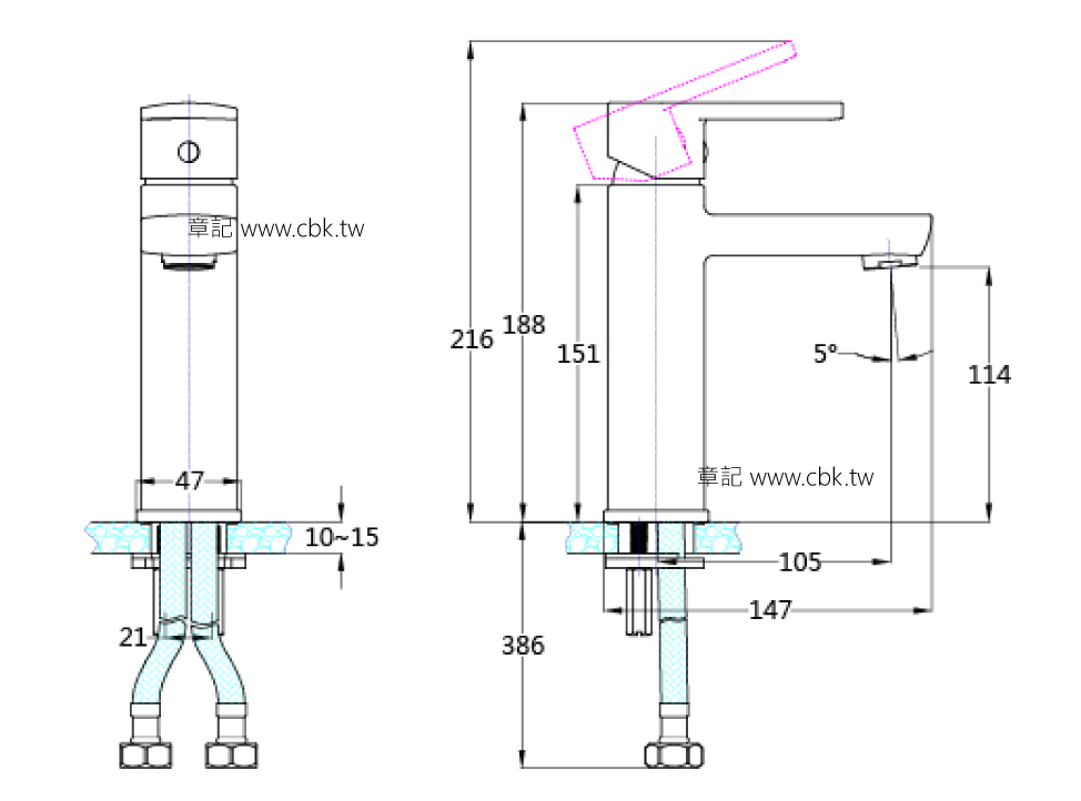 凱撒(CAESAR)單孔面盆龍頭 B550C | KOHLER章記衛廚(CBK)-衛浴廚具