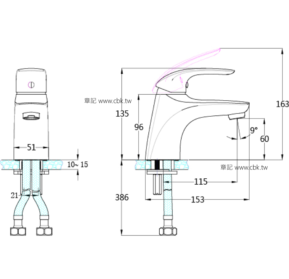 凱撒(CAESAR)單孔面盆龍頭 B560C | KOHLER章記衛廚(CBK)-衛浴廚具