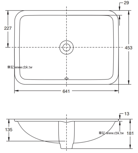 KOHLER Caxton 下嵌檯面盆(58cm) K-20414T-0 | KOHLER章記衛廚(CBK)-衛浴廚具
