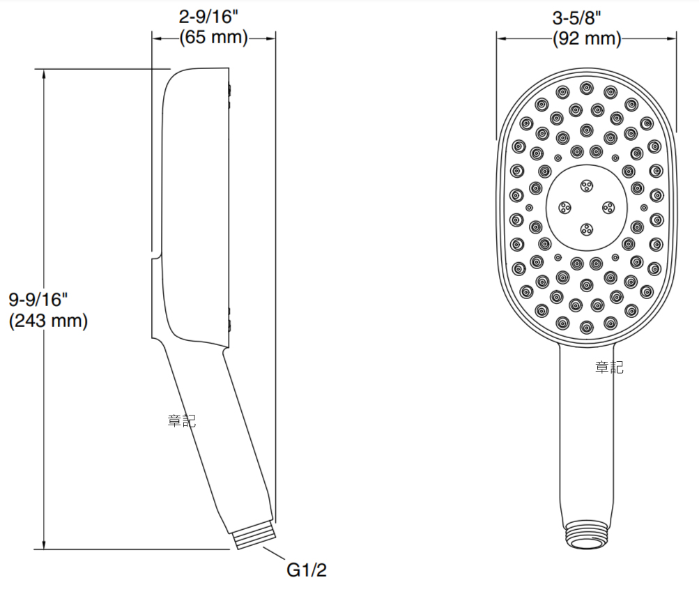 KOHLER Statement 多功能手持花灑蓮蓬頭(摩登金) K-26284T-2MB | KOHLER章記衛廚(CBK)-衛浴廚具