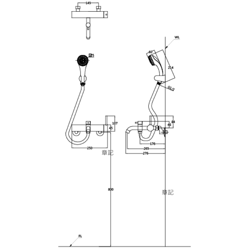 凱撒(CAESAR)不鏽鋼沐浴龍頭 S1013S | KOHLER章記衛廚(CBK)-衛浴廚具