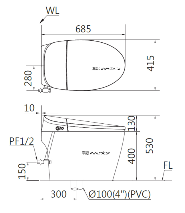 凱撒(CAESAR)御洗數位馬桶 CA1383 | KOHLER章記衛廚(CBK)-衛浴廚具