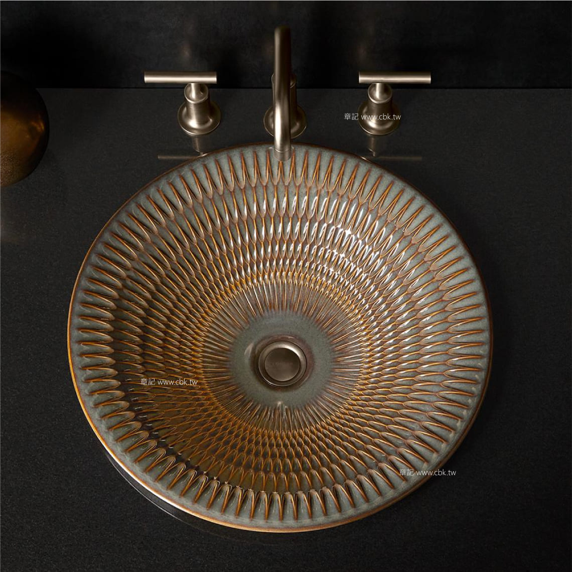 KOHLER Derring 波紋上嵌圓臉盆(44.9cm) K-17890-RL-RB2 | KOHLER章記衛廚(CBK)-衛浴廚具