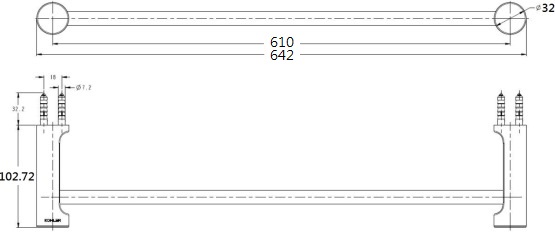 ★ 幸福感維度優惠 ★ KOHLER July 單桿毛巾桿 K-45396T-CP | KOHLER章記衛廚(CBK)-衛浴廚具