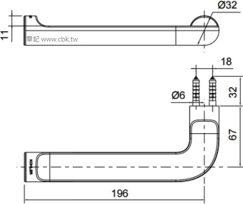 KOHLER July 浴巾掛桿 K-45401T-CP | KOHLER章記衛廚(CBK)-衛浴廚具