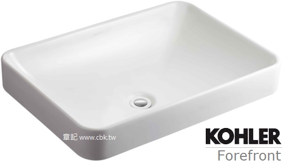 KOHLER Forefront 上嵌檯面盆(57.5cm) K-5373T-0 | KOHLER章記衛廚(CBK)-衛浴廚具
