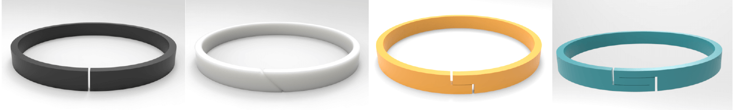 PTFE Wear Ring｜高耐磨低摩擦密封元件 適用於液壓與工業設備 | 專業PTFE零件製造商 | 藍諠實業 - 台灣領先密封件供應商